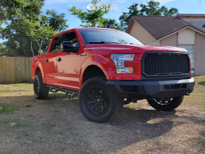 2017 Ford F-150 Wheel Offset Aggressive > 1" Outside Fender Suspension ...