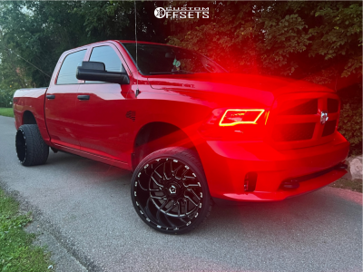 2016 Ram 1500 with 22x14 -76 TIS 544bm and 335/25R22 Toyo Tires Proxes ...
