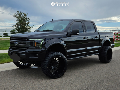2019 Ford F-150 Wheel Offset Hella Stance >5" Suspension Lift 6 ...