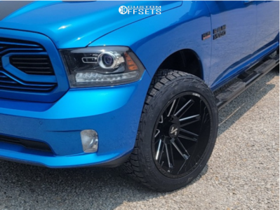 2018 Ram 1500 with 22x12 -51 ARKON OFF-ROAD Churchill and 305/45R22 ...