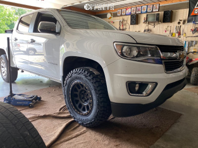 2016 Chevrolet Colorado with 17x8.5 0 Method Grid and 265/70R17 Mickey ...