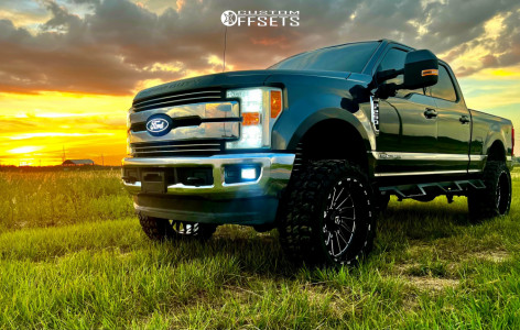 2017 Ford F-250 Super Duty with 24x12 -44 TIS 547BM and 37/13.5R24 ...
