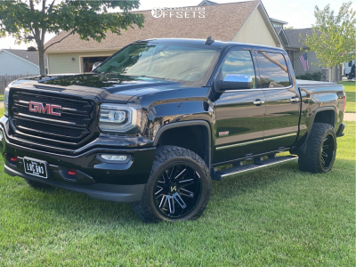 2016 GMC Sierra 1500 with 20x12 -51 ARKON OFF-ROAD Churchill and 33/12 ...