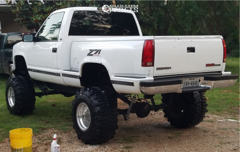 1997 Chevrolet K1500 with 15x14 -102 Weld Super Single and 35/16R15 ...
