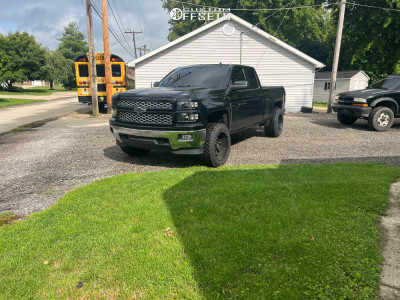2014 Chevrolet Silverado 1500 with 20x12 -44 Hardrock Affliction and 33 ...