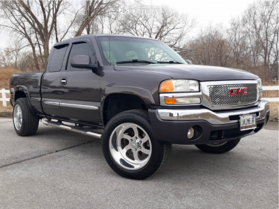 2003 GMC Sierra 1500 with 20x12 -40 American Force Blade Ss and 305 ...
