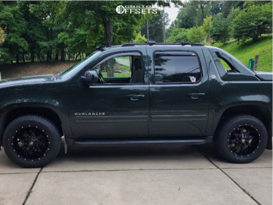 2013 Chevrolet Avalanche with 20x9 -8 Mayhem Warrior and 275/60R20 ...