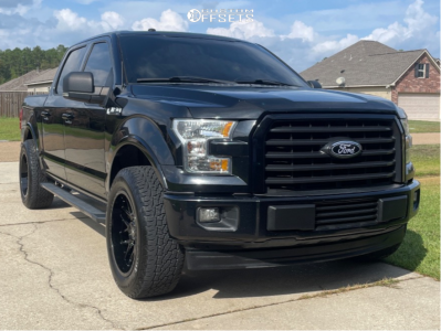 2017 Ford F-150 Wheel Offset Slightly Aggressive Leveling Kit | 2750990 ...