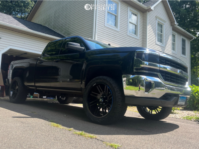 2017 Chevrolet Silverado 1500 Wheel Offset Aggressive > 1" Outside ...
