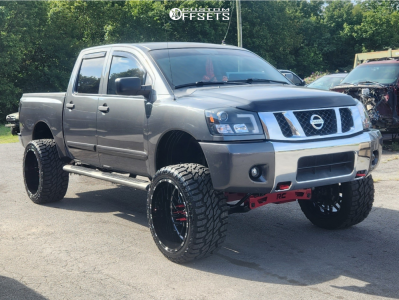 2011 Nissan TITAN with 24x14 -76 TIS 544bm and 35/14.5R24 Versatyre ...