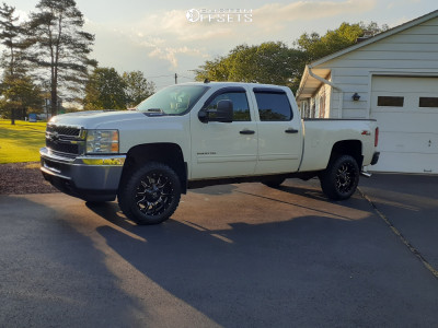 2011 Chevrolet Silverado 2500 HD Wheel Offset Slightly Aggressive ...