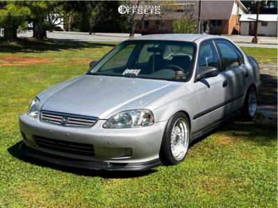 1999 Honda Civic with 16x8 20 Vors Vr3 and 215/45R16 Farroad Frd26 and ...