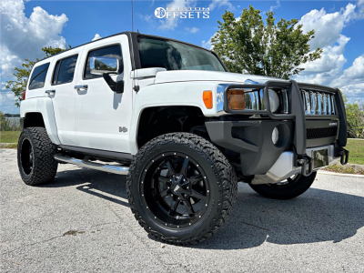 2008 Hummer H3 with 20x10 -24 Moto Metal Mo970 and 285/55R20 Venom ...