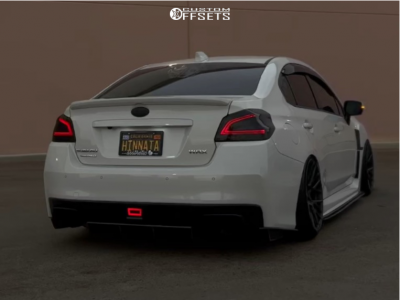 2021 Subaru WRX with 18x9.5 22 ESR Rf11 and 215/40R18 Continental ...