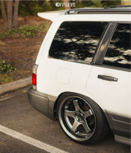 1999 Subaru Forester with 18x10 38 Work Gt5 and 235/40R18 Hankook ...