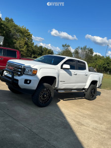 2018 GMC Canyon Wheel Offset Aggressive > 1" Outside Fender Suspension ...