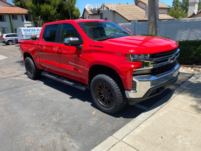 2019 Chevrolet Silverado 1500 with 20x9 1 Fuel Rebel 6 and 305/55R20 ...