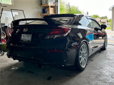 2015 Honda Civic with 18x8 35 Fast Wheels FC08 and 225/45R18 Falken ...