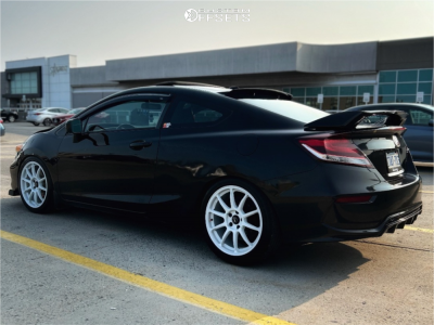 2015 Honda Civic with 18x8 35 Fast Wheels FC08 and 225/45R18 Falken ...