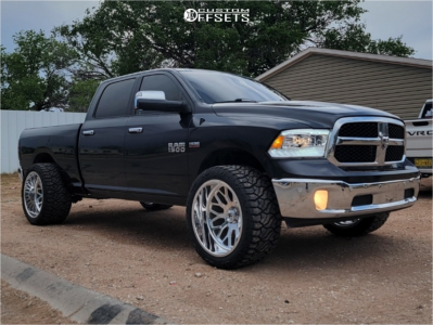 2015 Ram 1500 with 24x14 -76 KG1 Forged Jacked and 35/15.5R24 Venom ...