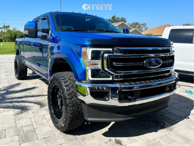 2022 Ford F-250 Super Duty Wheel Offset Aggressive > 1" Outside Fender Leveling Kit | 2774682 ...