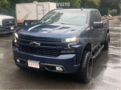 2019 Chevrolet Silverado 1500 with 20x12 -44 Hardrock Crusher and 33/12 ...