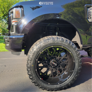 2022 Ford F-250 Super Duty with 24x12 -51 Vision Rocker and 37/13.5R24 ...