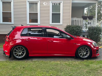 2015 Volkswagen Golf R with 17x8 42 Enkei TS10 and 245/45R17 ...