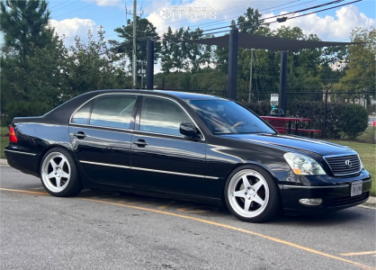2003 Lexus LS430 with 19x9.5 22 Kansei Knp and 235/40R19 Goodyear Eagle ...