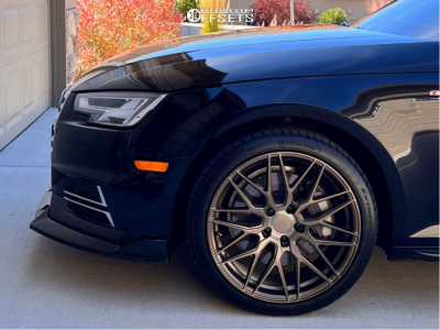 2017 Audi A4 Quattro with 19x9 38 F1R F103 and 255/35R19 Continental ...
