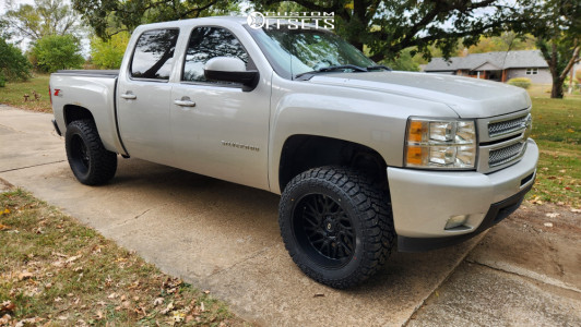 2012 Chevrolet Silverado 1500 with 20x10 -25 Vision Brawl and 33/12 ...
