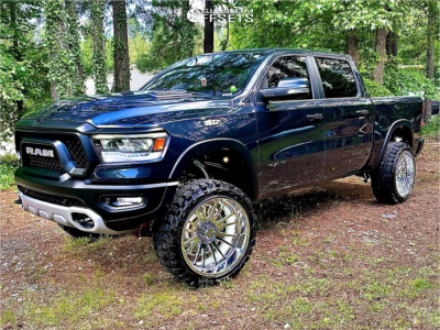 2019 Ram 1500 with 24x12 -51 Hardrock H908 and 35/12.5R24 Gladiator ...