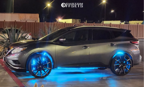 2015 Nissan Murano with 24x10 33 Lexani Css15 and 275/35R24 Lexani LX ...