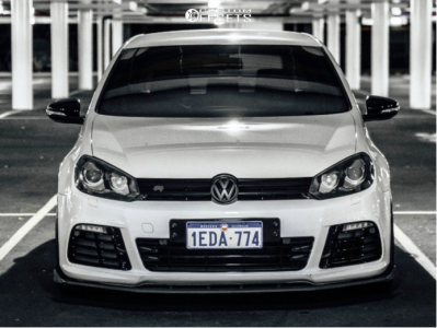 2012 Volkswagen Golf R with 18x9 35 Enkei Rpf1 and 235/40R18 Yokohama ...