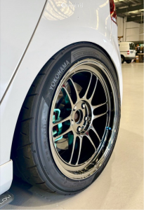 2012 Volkswagen Golf R with 18x9 35 Enkei Rpf1 and 235/40R18 Yokohama ...