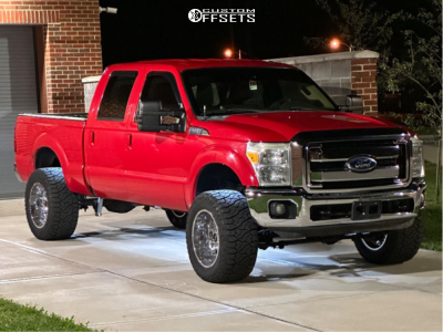 2011 Ford F-350 Super Duty Wheel Offset Aggressive > 1" Outside Fender ...