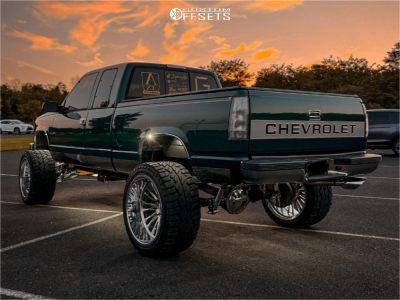 1997 Chevrolet K1500 with 24x14 -76 Axe Forged Af7 and 35/14.5R24 ...