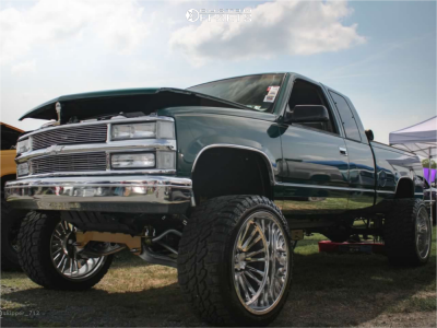 1997 Chevrolet K1500 with 24x14 -76 Axe Forged Af7 and 35/14.5R24 ...