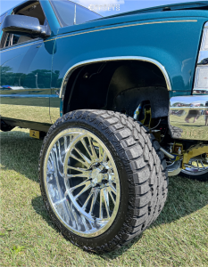 1997 Chevrolet K1500 with 24x14 -76 Axe Forged Af7 and 35/14.5R24 ...