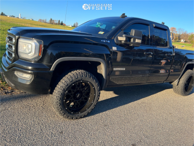 2016 GMC Sierra 1500 with 20x10 -25 Vision Rocker and 275/55R20 Radar ...