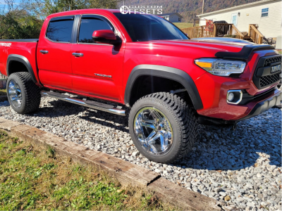 2022 Toyota Tacoma with 20x12 -51 Vision Razor and 305/50R20 Atturo ...