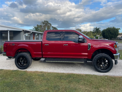 2022 Ford F-250 Super Duty with 22x10 -25 Hostile Rage and 35/12.5R22 ...