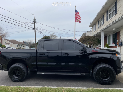2023 Chevrolet Silverado 1500 with 17x10 -15 V-Rock Strike and 295 ...