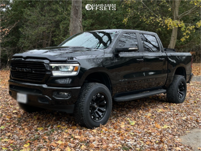 2020 Ram 1500 with 20x10 -25 Vision Armor and 275/65R20 General Grabber ...
