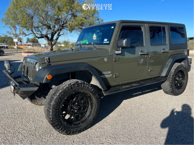 2015 Jeep Wrangler with 20x10 -25 Vision Rocker and 35/12.5R20 Nitto ...