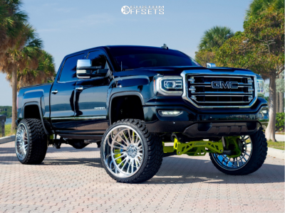 2016 GMC Sierra 1500 with 26x14 -76 Axe Forged Af7 and 35/13.5R26 AMP ...