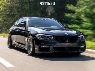2019 BMW 540i XDrive with 19x9.5 35 Aodhan Aff7 and 275/35R19 Michelin ...