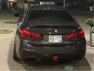 2019 BMW 540i XDrive with 19x9.5 35 Aodhan Aff7 and 275/35R19 Michelin ...