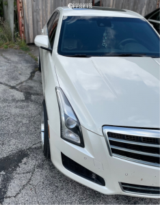 2013 Cadillac ATS with 18x9.5 35 ESR Sr01 and 225/45R18 Achilles 868 ...