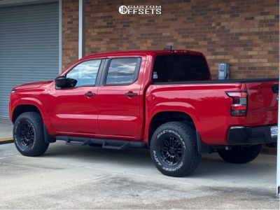2022 Nissan Frontier with 16x8 12 Vision Warrior and 265/75R16 ...
